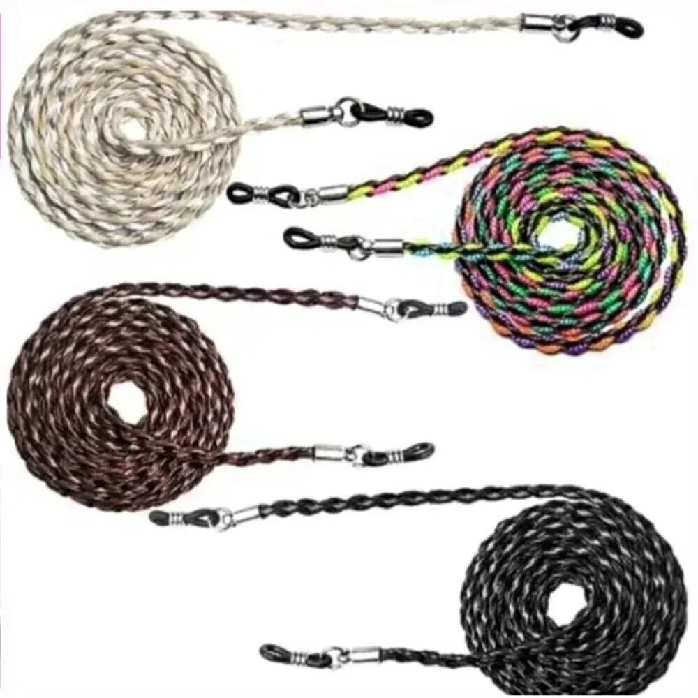 Accessories | Braided Rope Eyeglass Cords 4 Pack Multi Colors New ...
